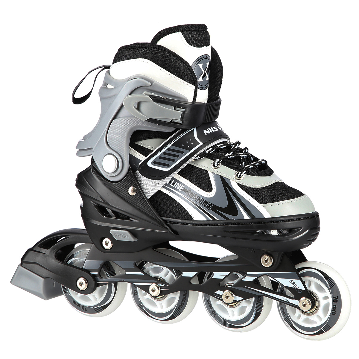 Łyżwy/rolki 2w1 NH18188A szare Nils Extreme M - BE-ACTIVE.PL